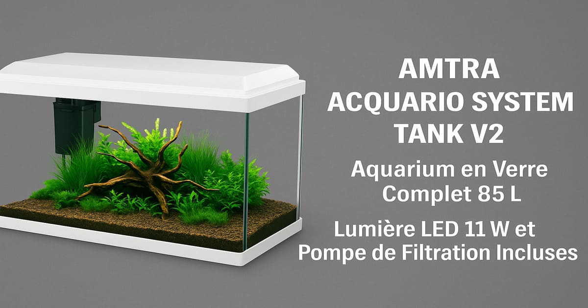 Amtra Acquario System Tank V2 85 L : ’aquarium complet idéal